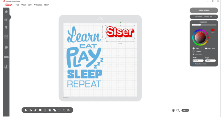 Leonardo Design Studio – Siser Juliet